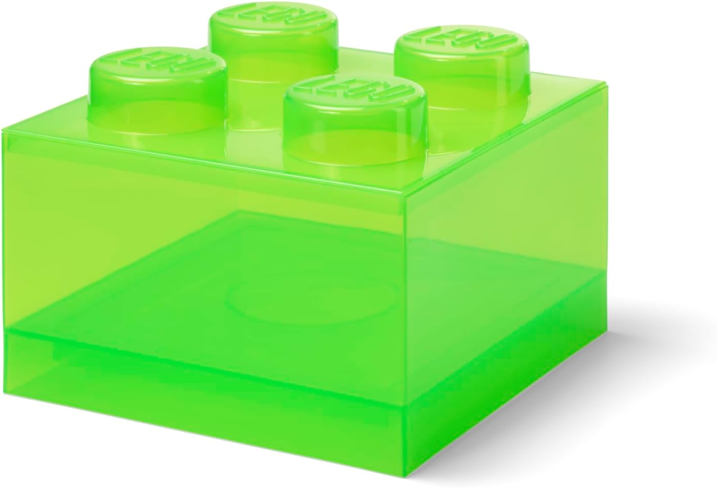 Amazon.com - LEGO Storage Brick 4 Knobs Translucent Light Green ...