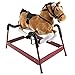 Amazon.com: Spring Rocking Horse Plush Ride on Toy with Adjustable Foot ...