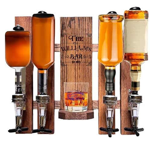 Amazon.com: (Self-Assembly) Personalized Wall Mount Liquor Dispenser ...