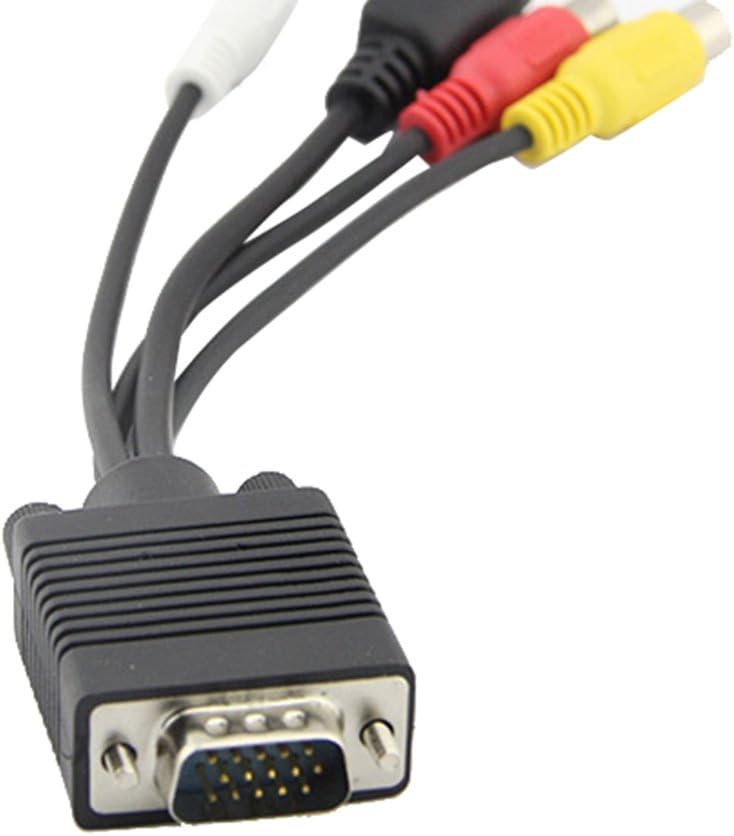 Amazon.com: VGA to AV cable, VGA to S terminal wire + 3RCA, VGA switch ...