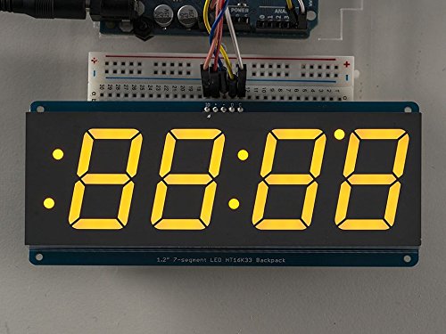 Amazon.com: Adafruit 1.2" 4-Digit 7-Segment Display w/I2C Backpack ...
