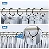 Amazon.com: 42 Pack Curtain Rings with Eyelet 1.5" Inner Diameter,Metal ...