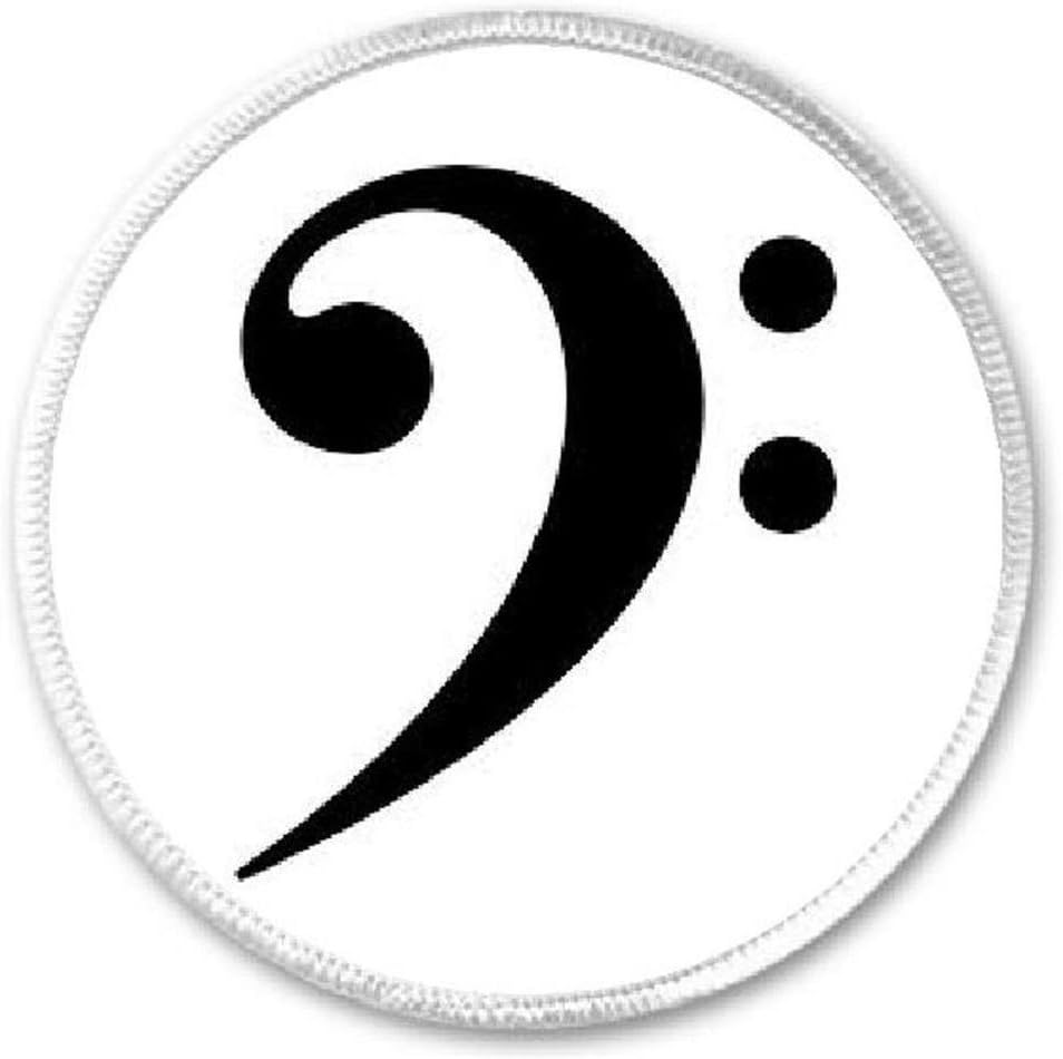 Amazon.com: Bass Clef - 3" Sew/Iron On Patch Music Musician Band ...