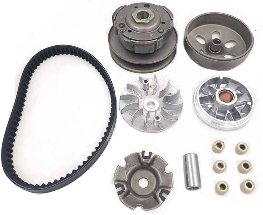 Amazon.com: Clutch and Variator Assembly Set with 743 belt for GY6 ...