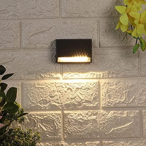 LiteMart 2W Foot Light Led Outdoor Exterior Wall Step Up/Down (Only Up ...
