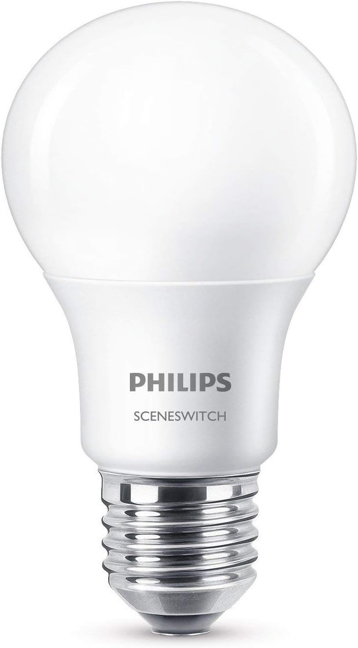 Philips Scene Switch LED E27 Edison Screw Light Bulb, 3 Step Dimming ...