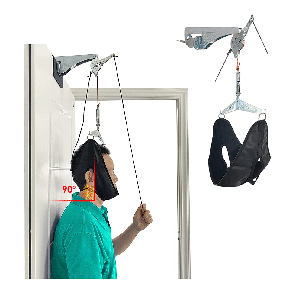 NEPPT Home over Door Spinal Decompression Neck Cervical Traction Device ...
