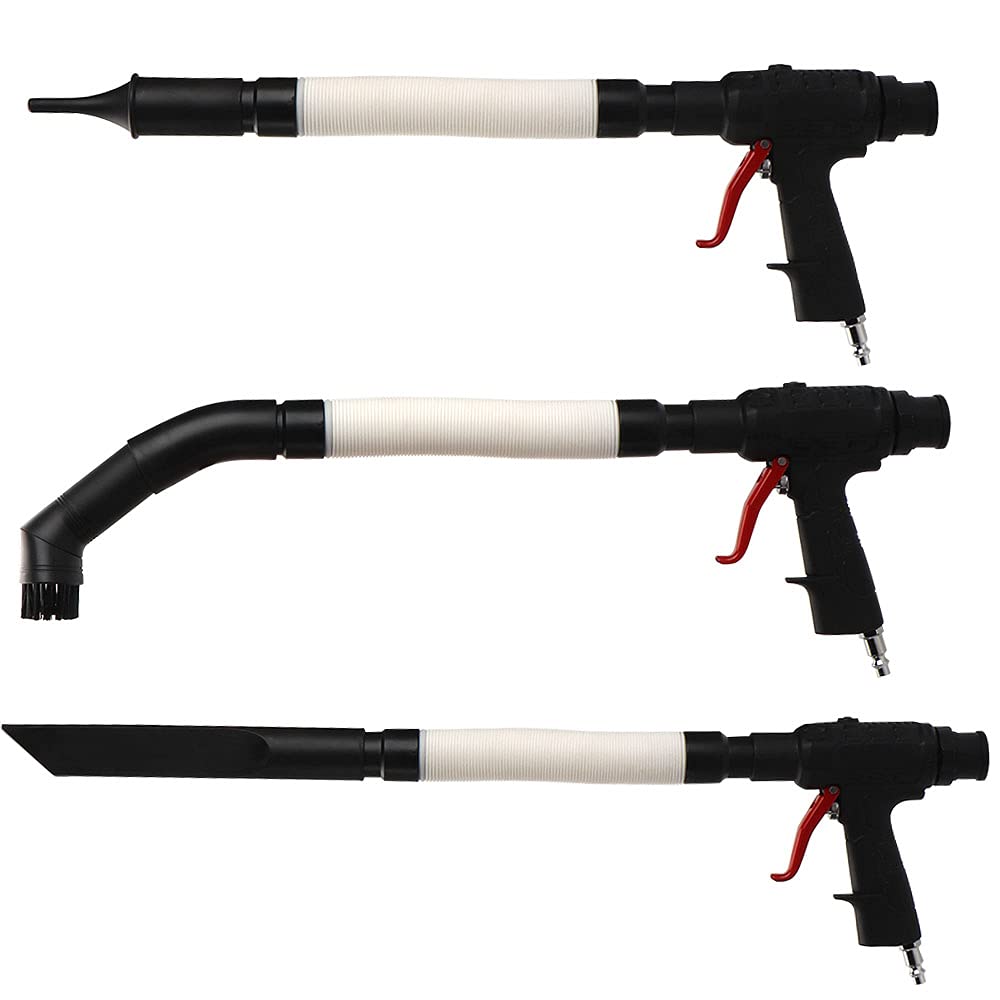 SI FANG Dual Function Air Blow Gun and Air Powered Vacuum Suction 2 in ...