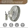 LUCCI AIR Wall fan with remote control and timer, fan diameter 41 cm ...