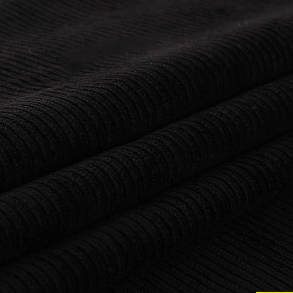 Black Corduroy Fabric