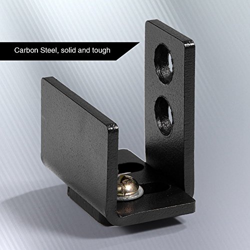 Black Steel Floor Guide, Sliding Barn Door Bottom Floor Guide, Wall ...