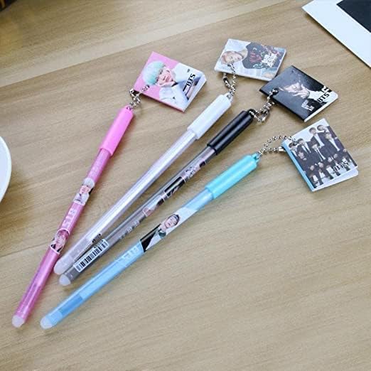 FATFISH Cute Korean Band boys Ink BT21 Korean Pen With Mini Diary Set/4 ...