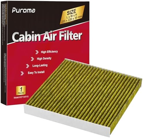 Amazon.com: Puroma Cabin Air Filter with Activated Carbon, Replacement ...