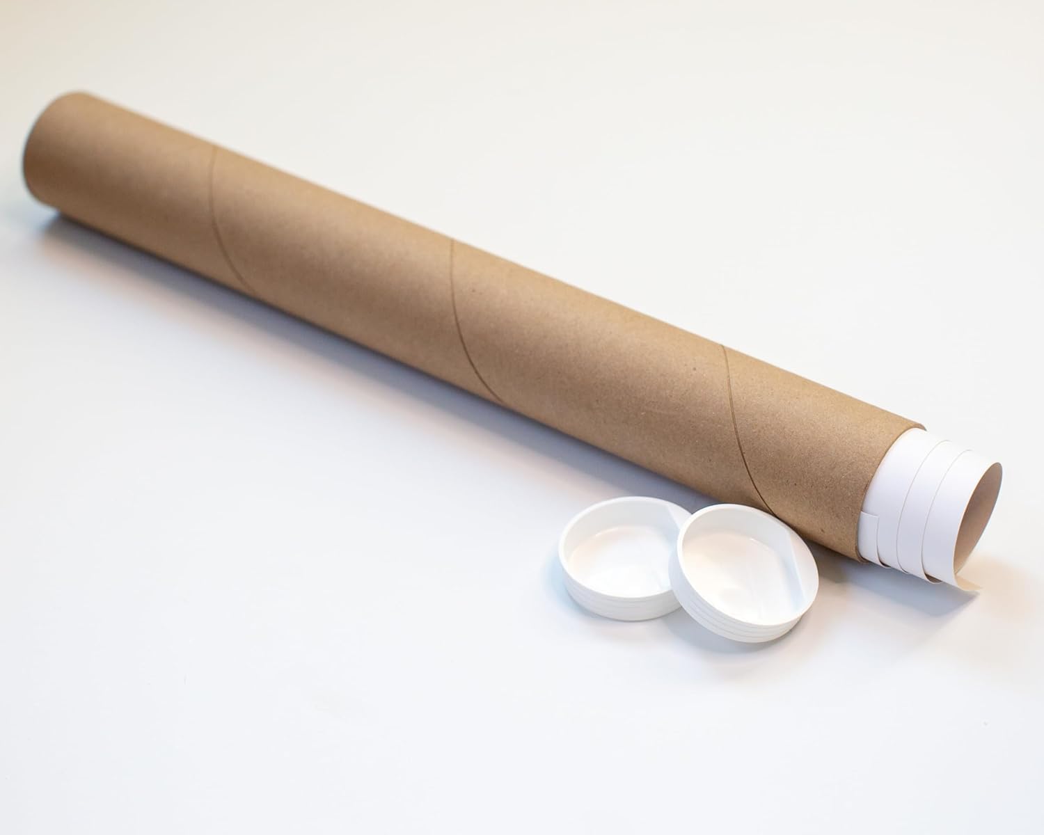 1Pc Cardboard Poster Tube for Mailing Tube Mailer,Kraft Mailing Tube ...