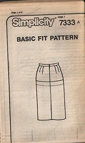 Simplicity 7333 Misses 8 10 12 14 Basic Fit Sewing Pattern for Misses ...