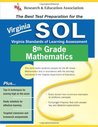 Amazon.com: Virginia SOL Grade 8 Math (Virginia SOL Test Preparation ...