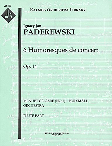 Amazon.com: 6 Humoresques de concert, Op.14 (Menuet célèbre (No.1 ...