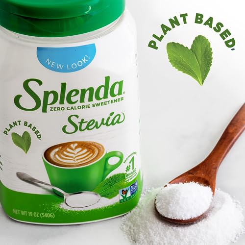 SPLENDA Stevia Zero Calorie Sweetener, Plant Based Sugar Substitute ...