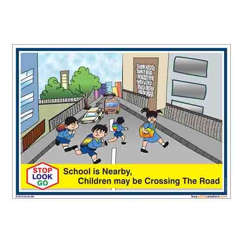 buysafetyposters.com - School Children Safety Poster In English PVC ...