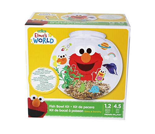 Penn-Plax Officially Licensed Sesame Street Elmo’s World Fish Bowl Kit ...