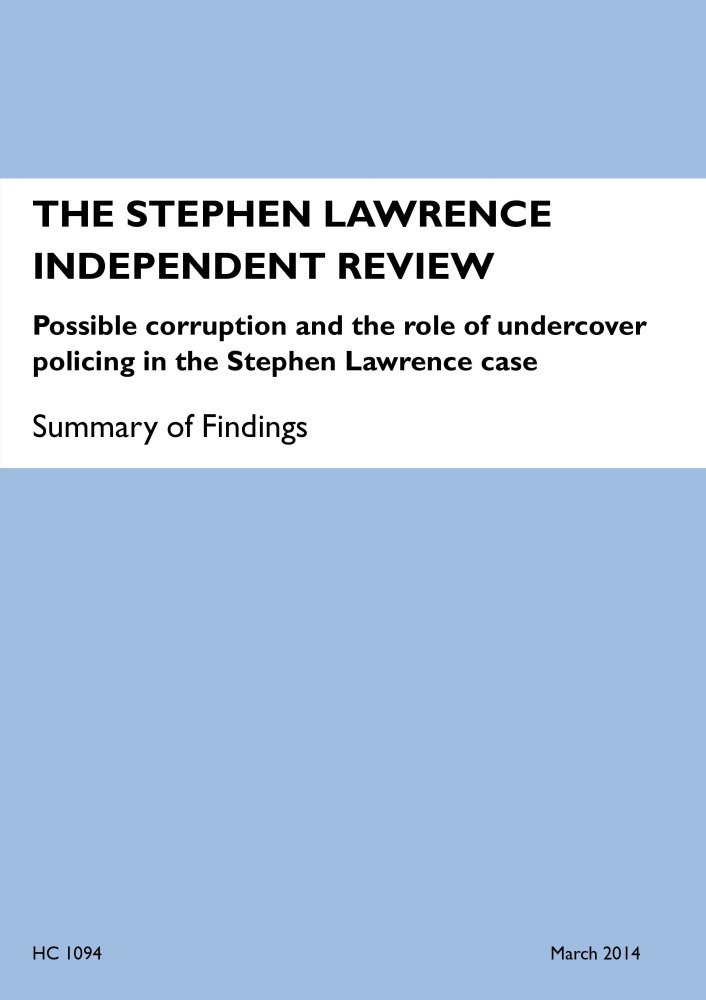 The Stephen Lawrence Independent Review: possible corruption and the ...