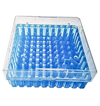 ZHIBANG 100 Positions Cryobox with Lid Fit for 2ml Tubes, Cryo Box for ...