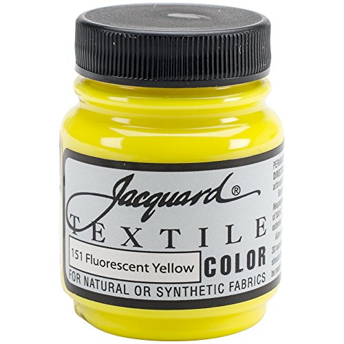 Snapklik.com : Jacquard Products Fluor Yellow-Textile Color Paint