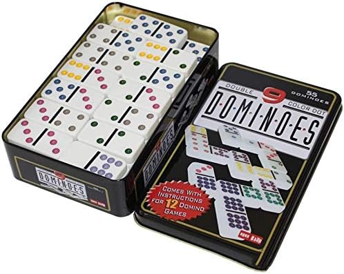 Buy Toys N Smile Domino Tile Game Double 9 Color Dot 55 Pcs Dominoes ...