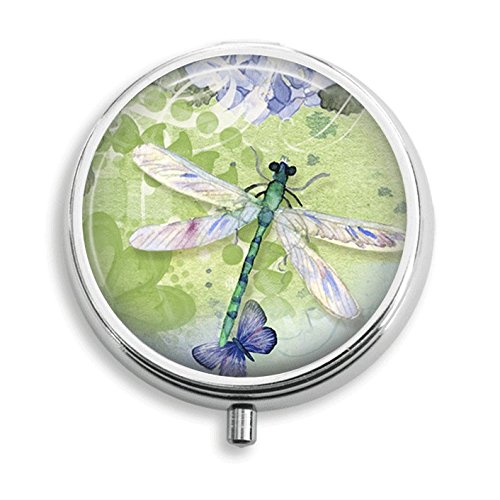 Amazon.com: Garden Dragonfly Pill Holder Pill Case Medicine Holder Mint ...