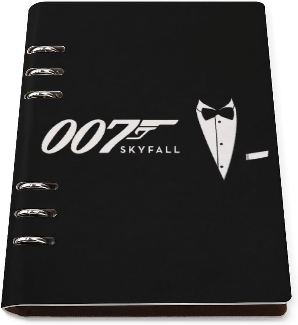 Amazon | 007 ジェームズボンド バインダーノート 日記帳 システム手帳 メモ帳 横罫 リフィル手帳 PUレザー A5サイズ 6穴 リングノート90枚収容 ノート手手帳 キャンパス ...
