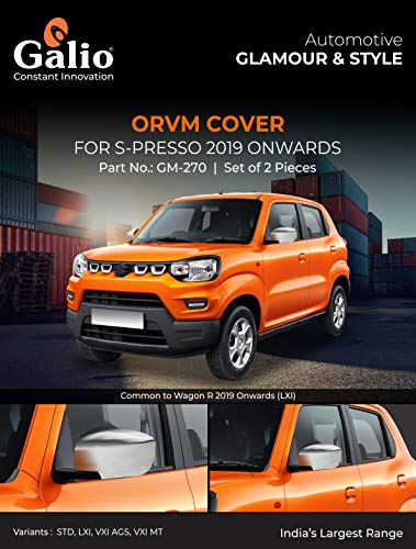 Galio Orvm Cover for Maruti Suzuki S-Presso (2019-2021) with India's No ...