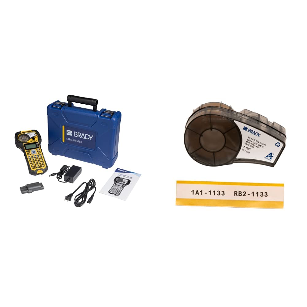 Amazon.com: Brady M210 Portable Label Printer Kit (M210-KIT) and Brady ...