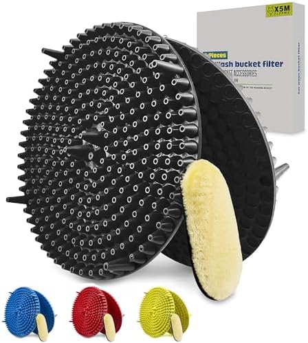 2 Pack 4-5 Gallon Car Wash Bucket Grit Trap Insert,Detailing Kit ...
