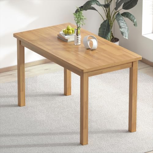 Amazon.com: Orweiin Solid Wood Desk, 43.3 inch Small Computer Desk ...