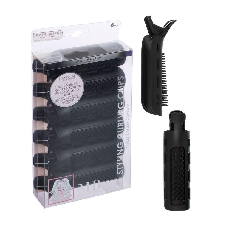 Amazon.com : Expressions 6pc Styling Curling Clips - Easy-to-Use Dual ...