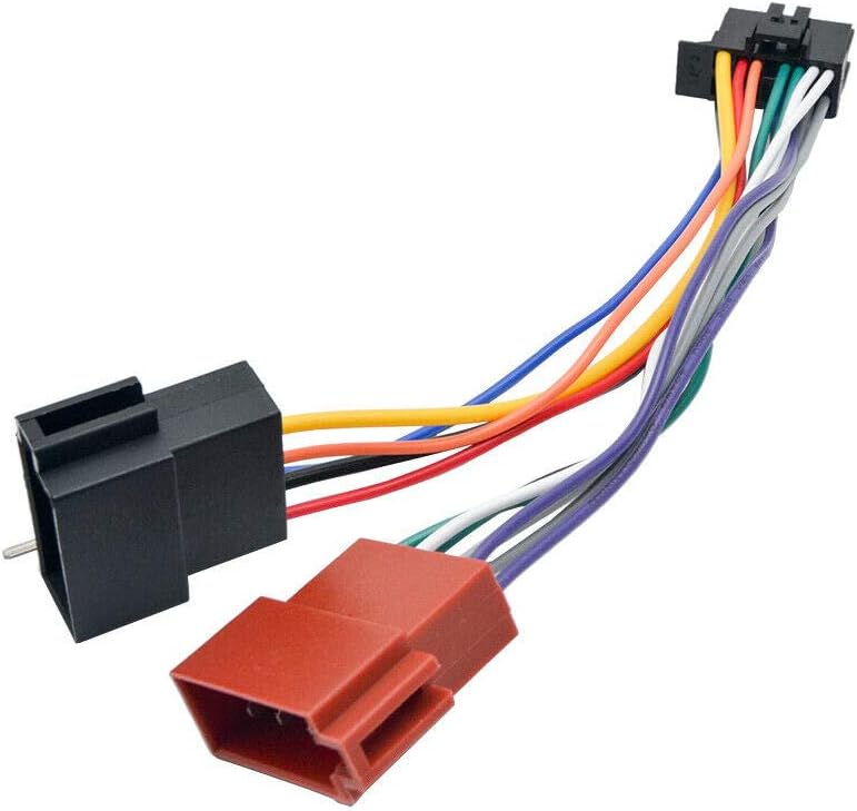MASO Car ISO Wiring Harnesses 16 Pin Stereo Radio Adapter Plug Lead ...