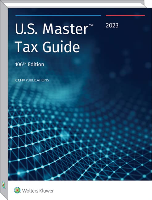Amazon.com: U.S. Master Tax Guide (2023): 9780808053552: CCH Tax Law ...