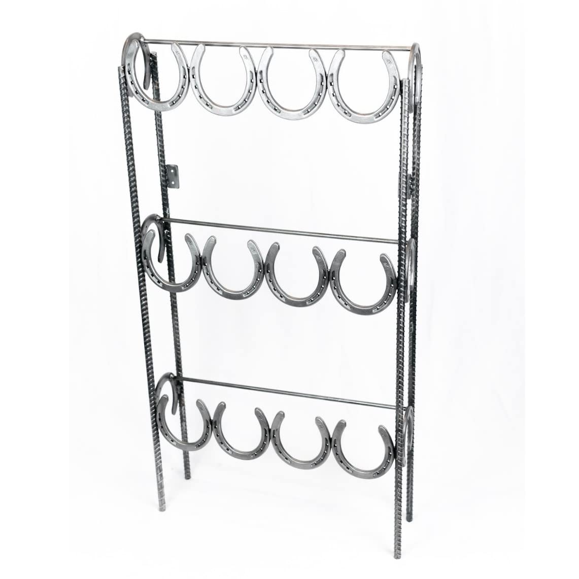 Amazon.com: The Heritage Forge Rustic Standing Horseshoe Boot Rack - 6 ...