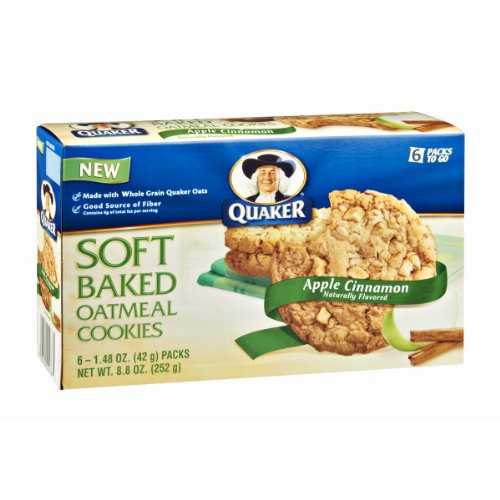 Amazon.com: Quaker Apple Cinnamon Soft Baked Oatmeal Cookies - 6 CT ...