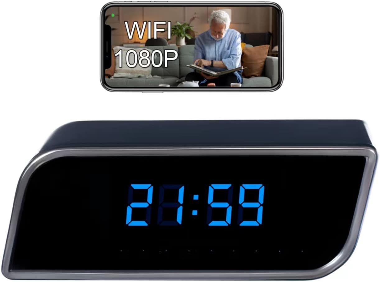 Amazon.com : SMOKIEE Indoor Camera Detector with Alarm Clock, Nanny ...