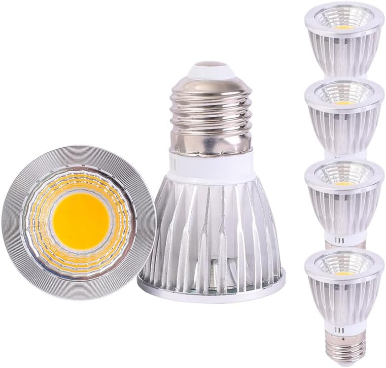PAR16 E27 6W led Spotlight 120v Non-dimmable COB 3000K Warm White 50W ...
