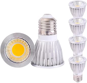 PAR16 E27 6W led Spotlight 120v COB 3000K Warm White 50W Halogen Bulb ...