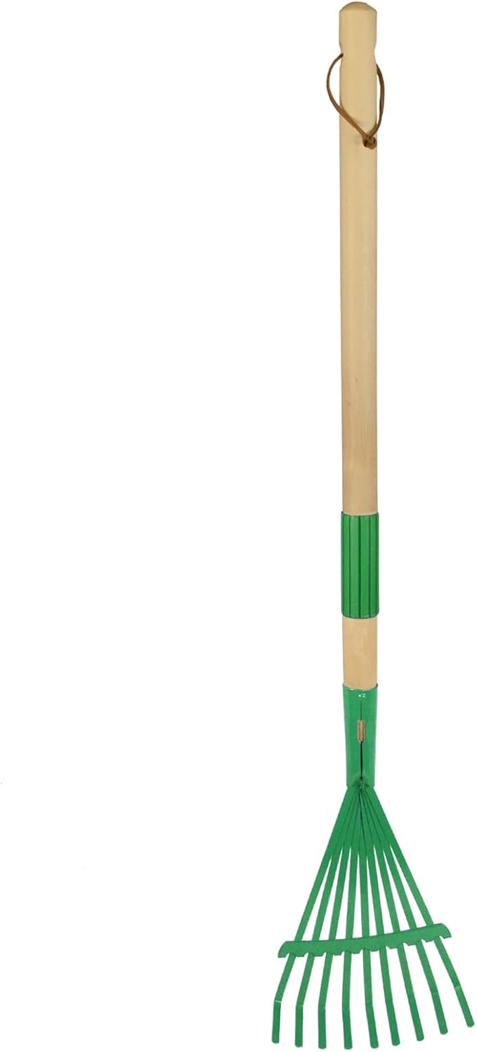 Amazon.com : Xifando Kids Leaf Rake-Small Wooden Handle Leaf Rake with ...