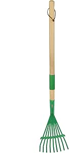 Amazon.com : Xiando Kids Leaf Rake-Small Wooden Handle Leaf Rake with ...