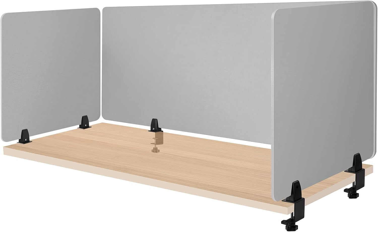 Jetec Clamp on Desk Divider for Office Acoustic Desk Privacy Panel ...