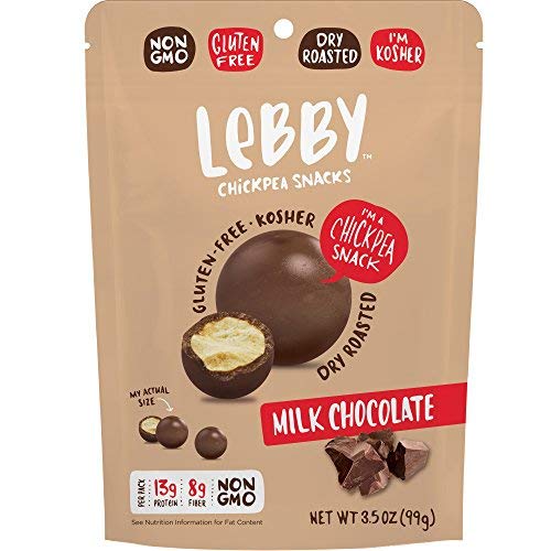 Amazon.com: Lebby Chickpea Snacks (Milk Chocolate, 3.5 oz, 4 pack ...