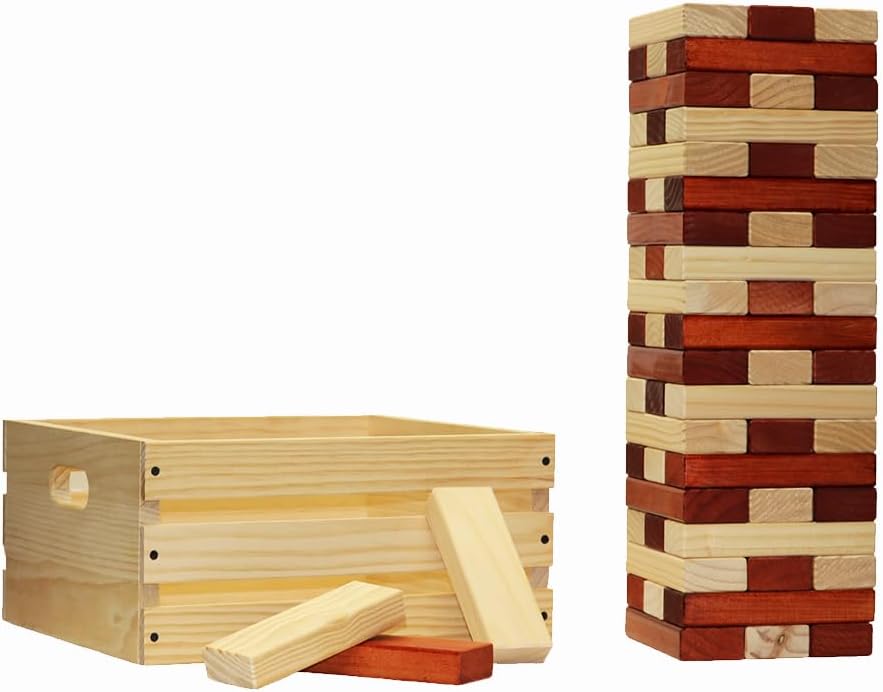 Amazon.com: Tailgating Pros Premium Giant Toppling Timbers with Natural ...