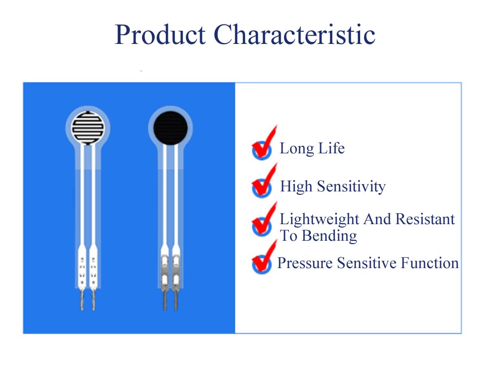 Flexible Thin Film Pressure Sensor, Akozon DF9-40 High Precise ...