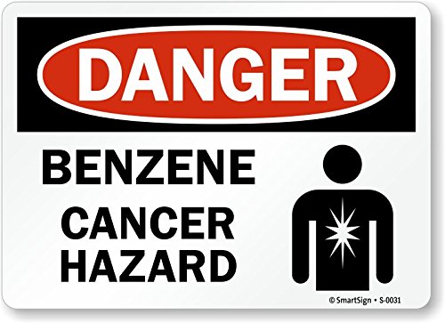 SmartSign “Danger - Benzene Cancer Hazard” Label | 10" x 14" Laminated ...