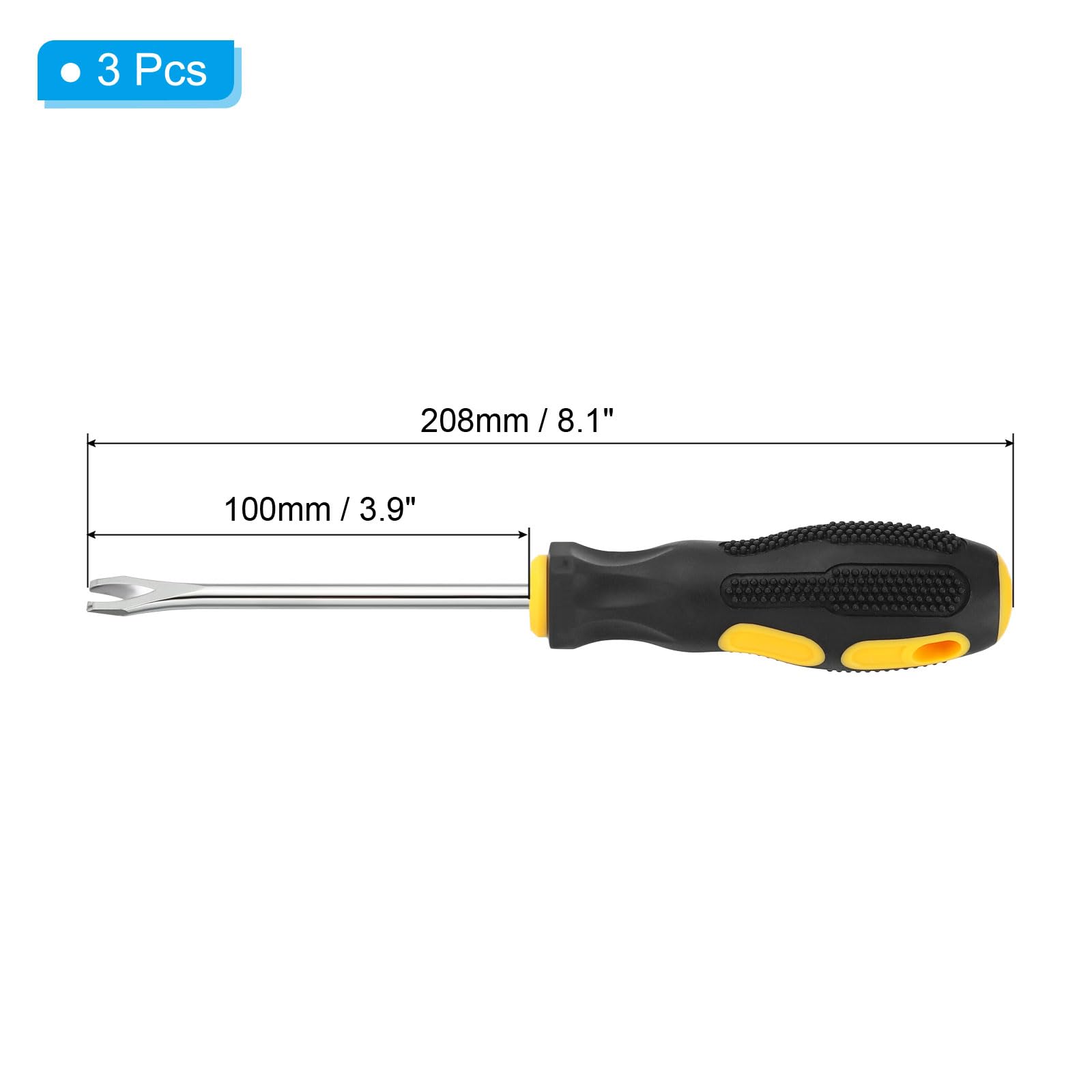 PATIKIL Upholstery Staple Remover, 3Pcs 4″ V Straight Construction ...